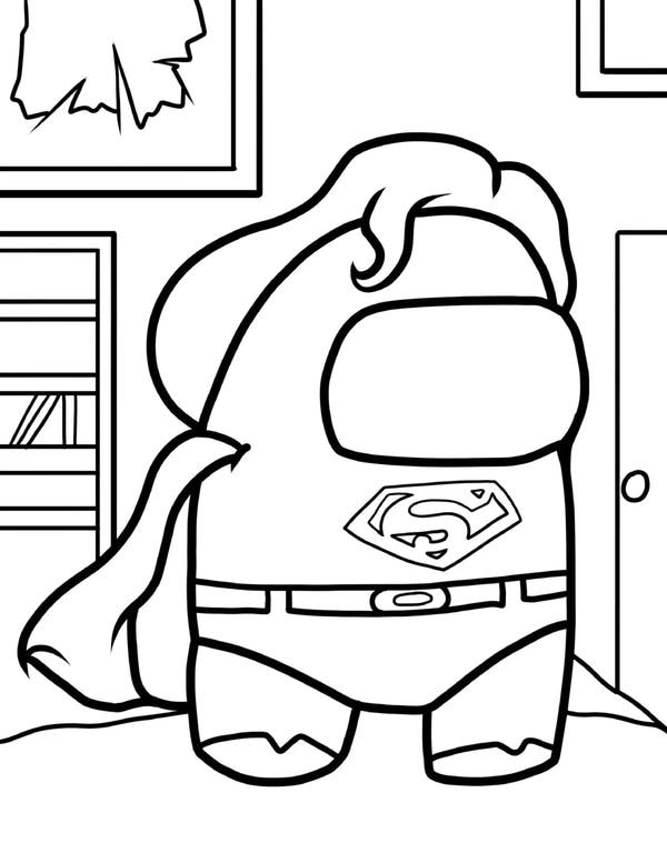 99+ Mẫu tranh tô màu Superman siêu ngầu cho bé thỏa sức sáng tạo