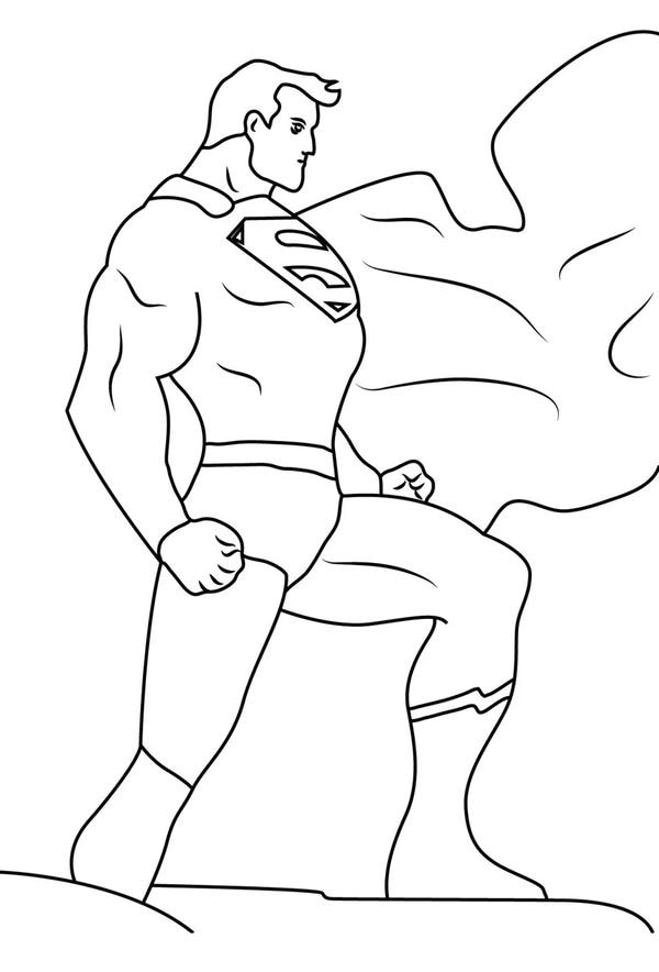 99+ Mẫu tranh tô màu Superman siêu ngầu cho bé thỏa sức sáng tạo