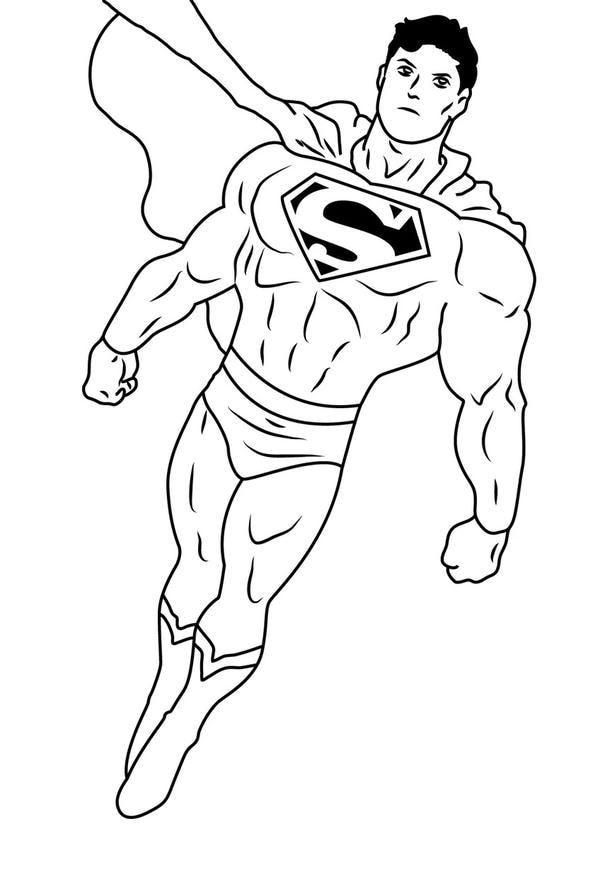 99+ Mẫu tranh tô màu Superman siêu ngầu cho bé thỏa sức sáng tạo