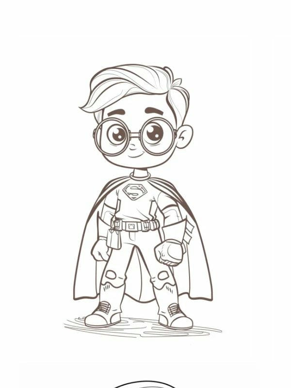 99+ Mẫu tranh tô màu Superman siêu ngầu cho bé thỏa sức sáng tạo