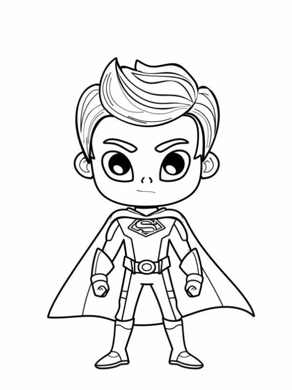 99+ Mẫu tranh tô màu Superman siêu ngầu cho bé thỏa sức sáng tạo