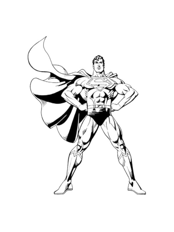 99+ Mẫu tranh tô màu Superman siêu ngầu cho bé thỏa sức sáng tạo